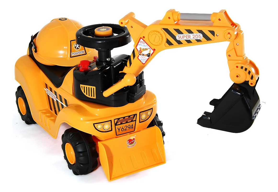 Buggy Andador Niños Infantil Tractor Con Pala Retro Grúa – Mundo Ganga ...